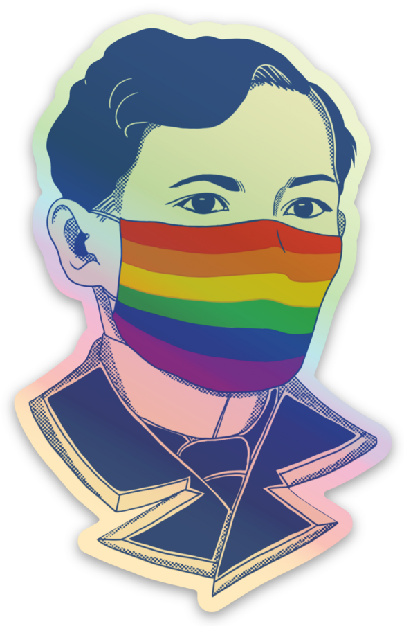 Jose Rizal Holographic Sticker – rabbiitonthemoondraws